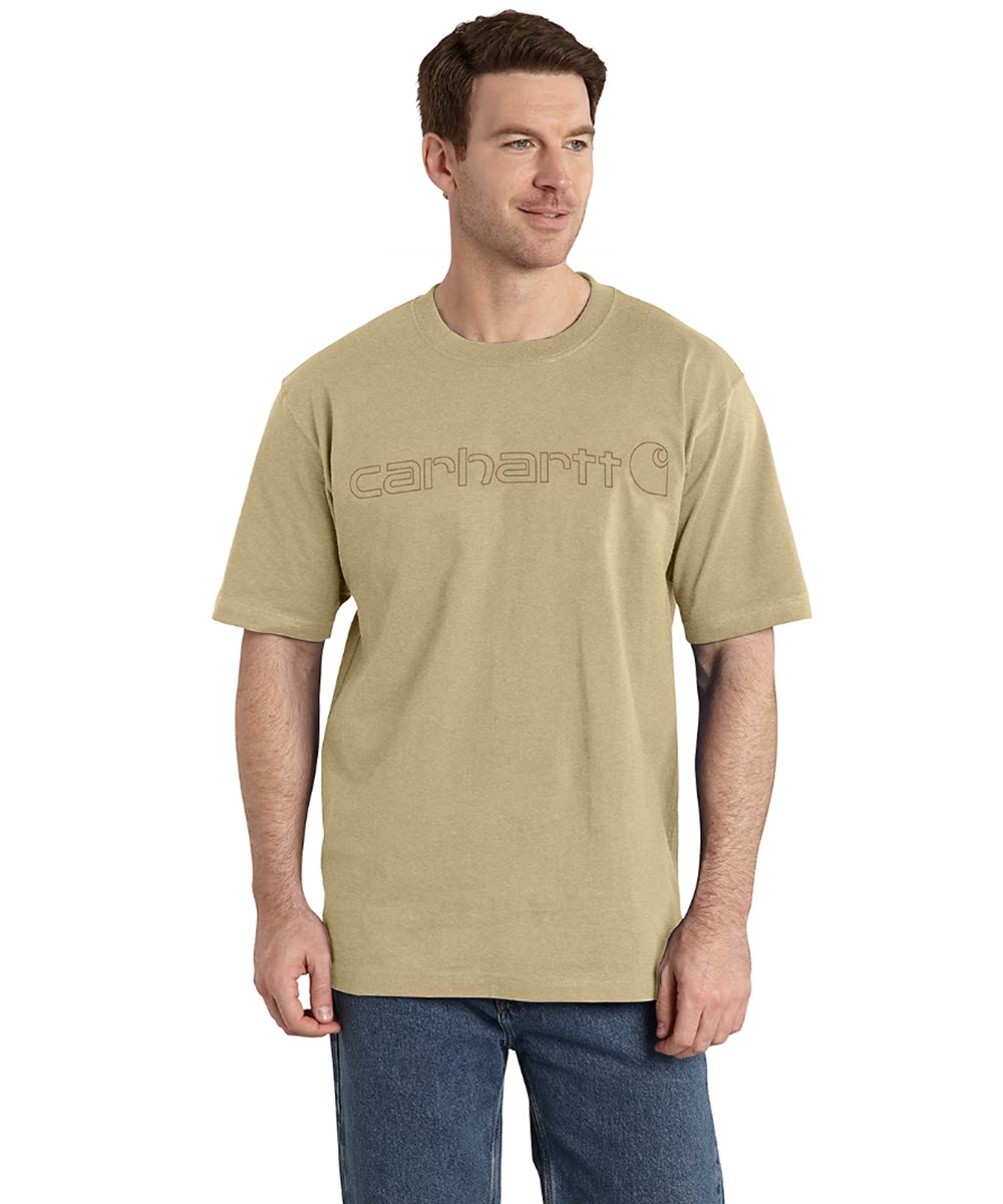 Carhartt K195 Signature Logo T-Shirt - Beach Heather — Dave's New York