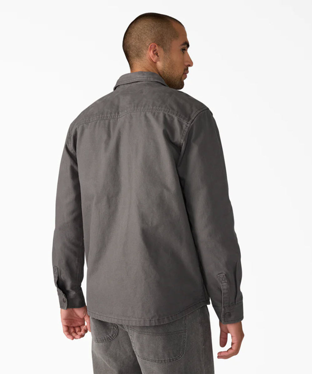 Dickies Men's Canvas Duck Shirt Jacket - Slate Grey — Dave's New York