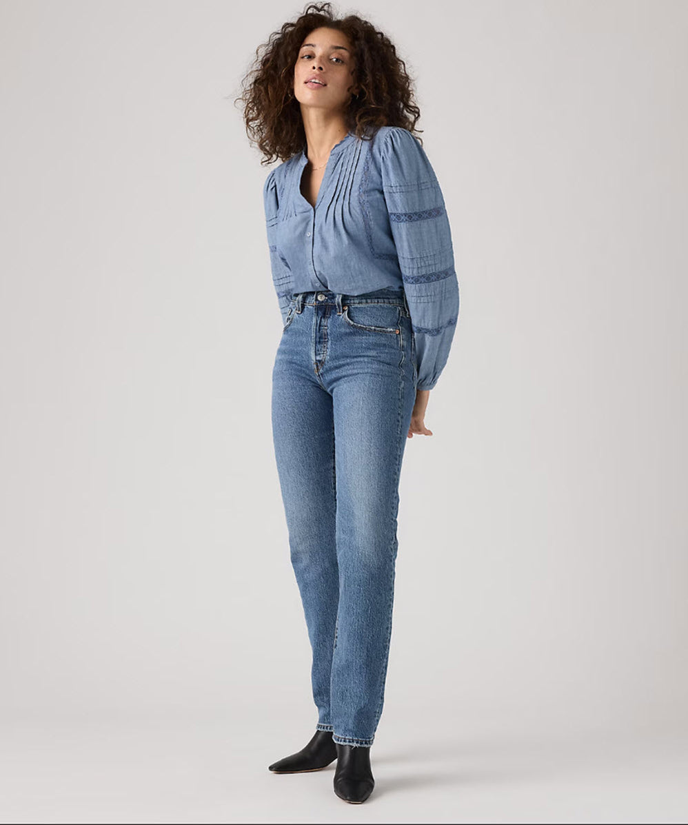 Levi's Women's Original Fit Jeans - Salsa in Sequence Stonewash — Dave ...