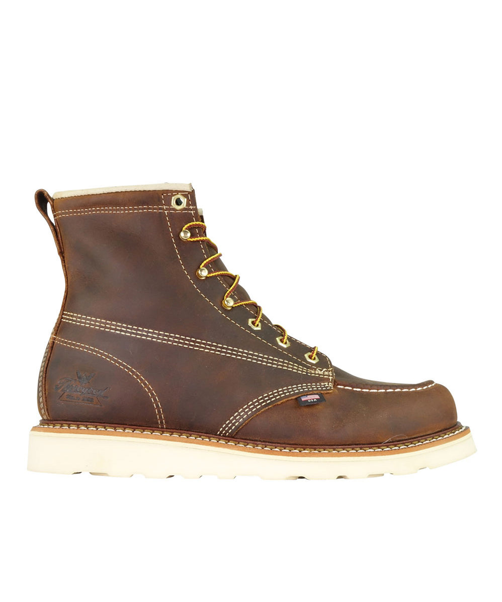 Thorogood American Heritage 6" Moc Toe Work Boots - Crazy Horse Leathe ...
