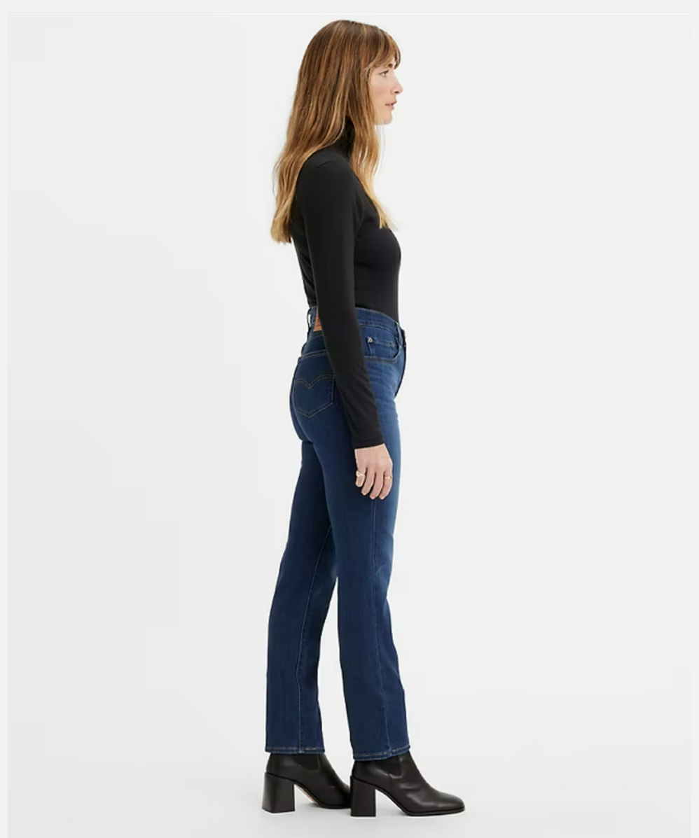 Levi's Women's 724 High Rise Slim Straight Jeans - Chelsea Carbon — Dave's New York