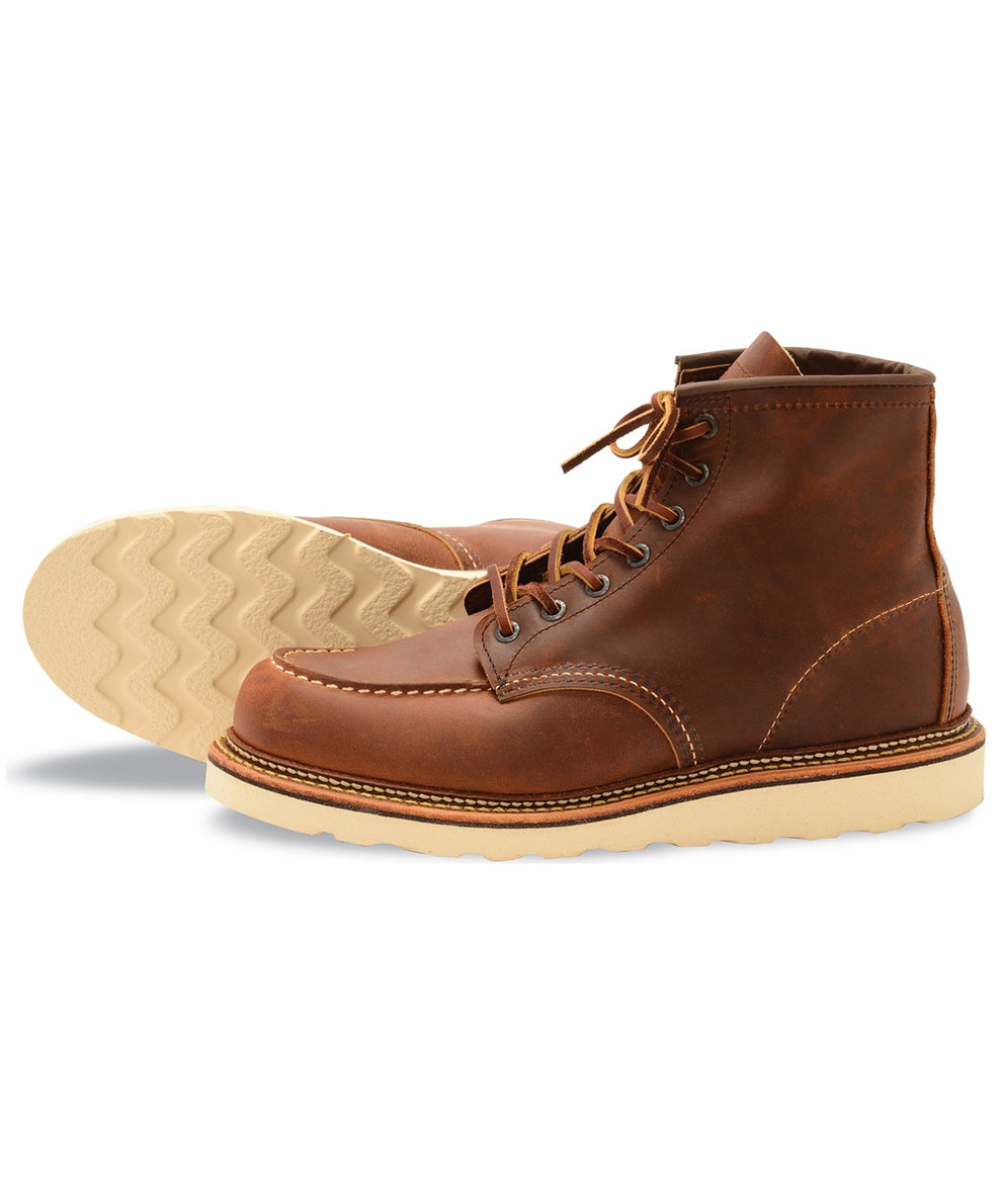Red Wing 6-inch Classic Moc Toe Heritage Boots – 1907 – Copper — Dave's ...